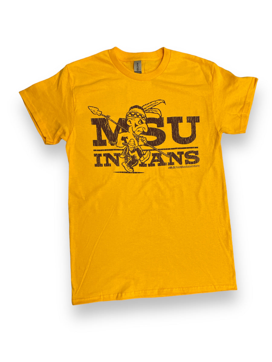 Gold MSU Indian Shirt | Sign-On Enterprises