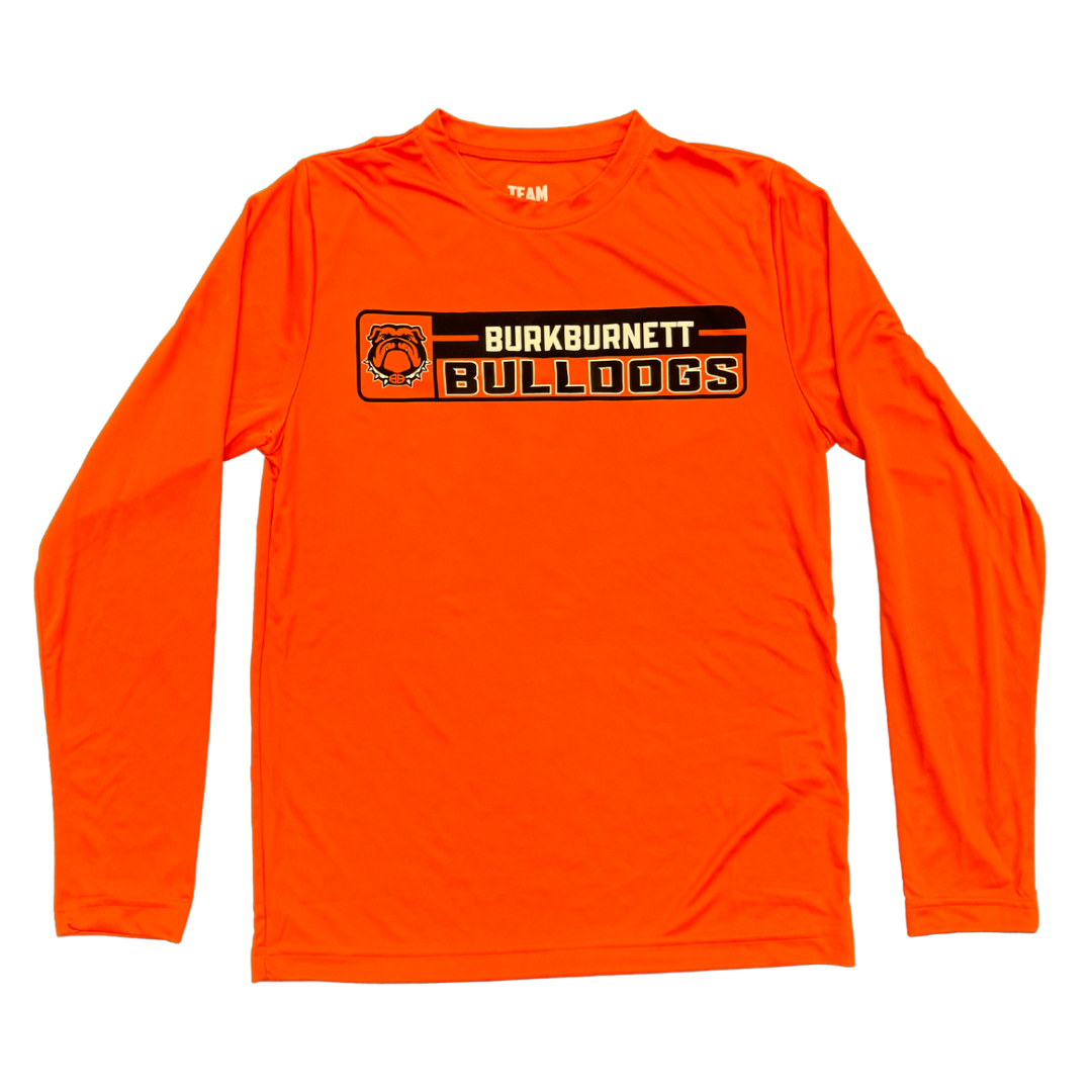 Orange Bulldog Dri-Fit Long Sleeve Tee | Sign-On Enterprises