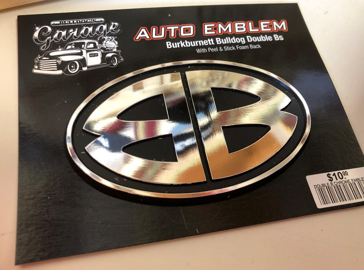 Double B Chrome Auto Emblem | Sign-On Enterprises