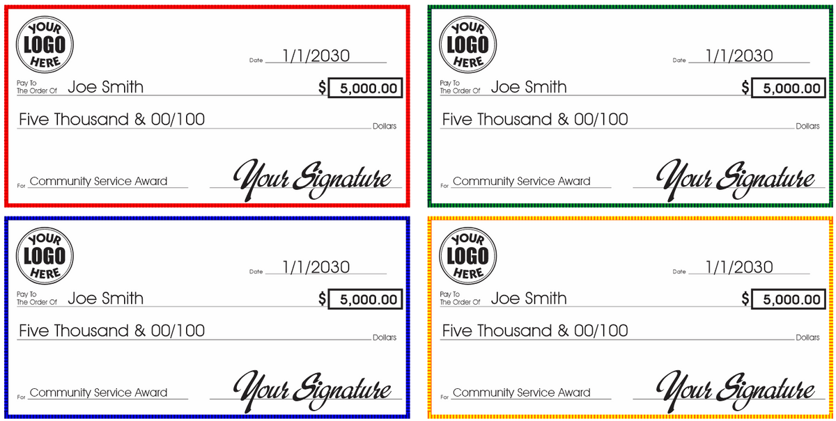 Presentation Checks | Sign-On Enterprises